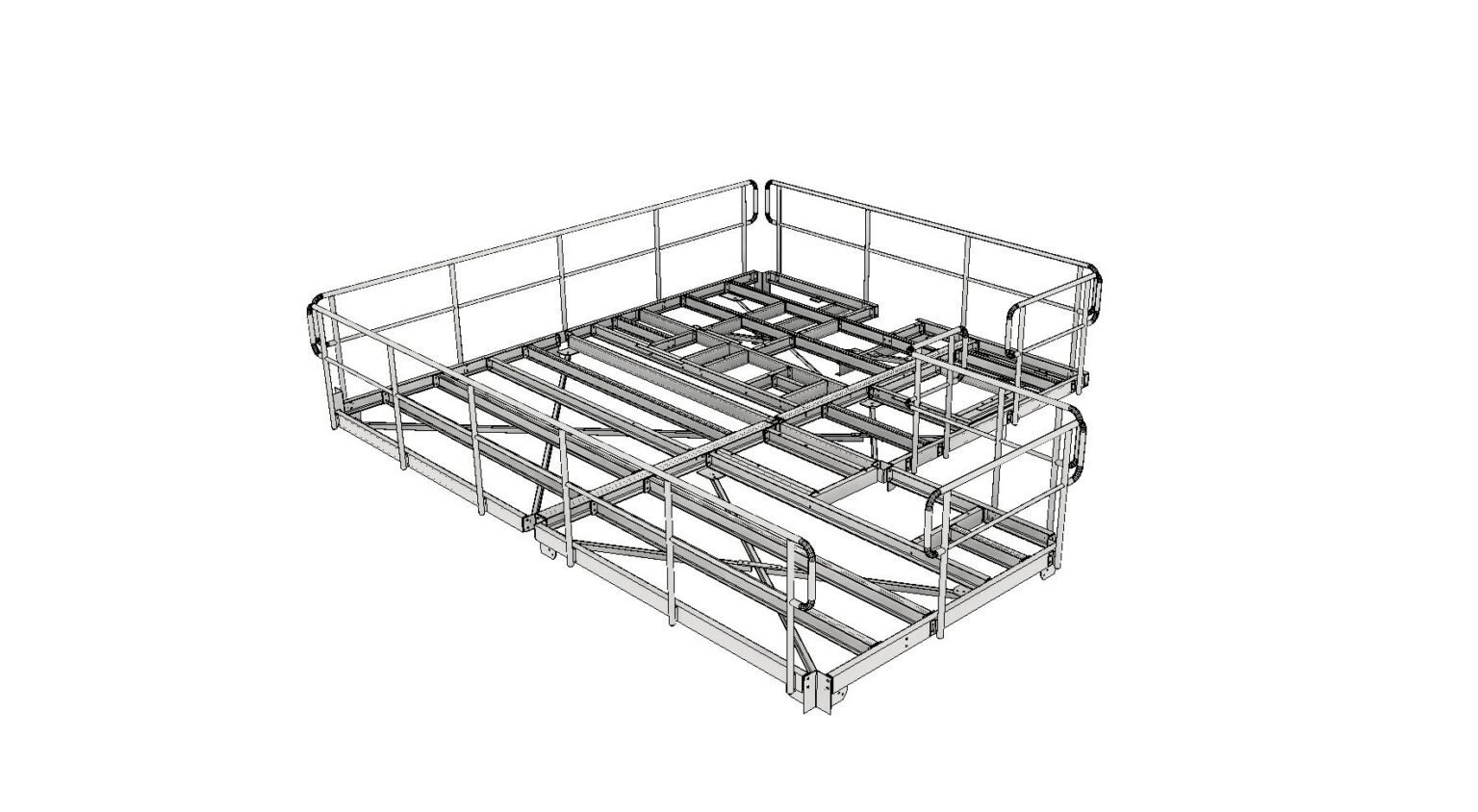 Machine frame with stairs and platforms - Sweden - Consmema ...